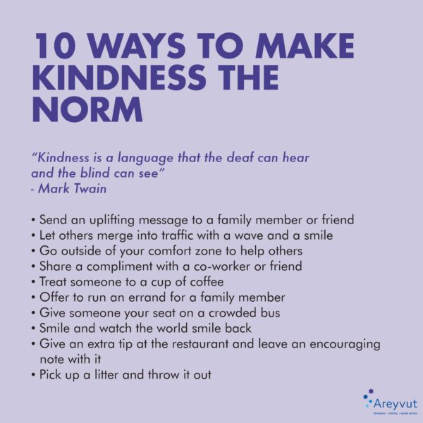10 Ways to Make Kindness the Norm | AreyvutAreyvut