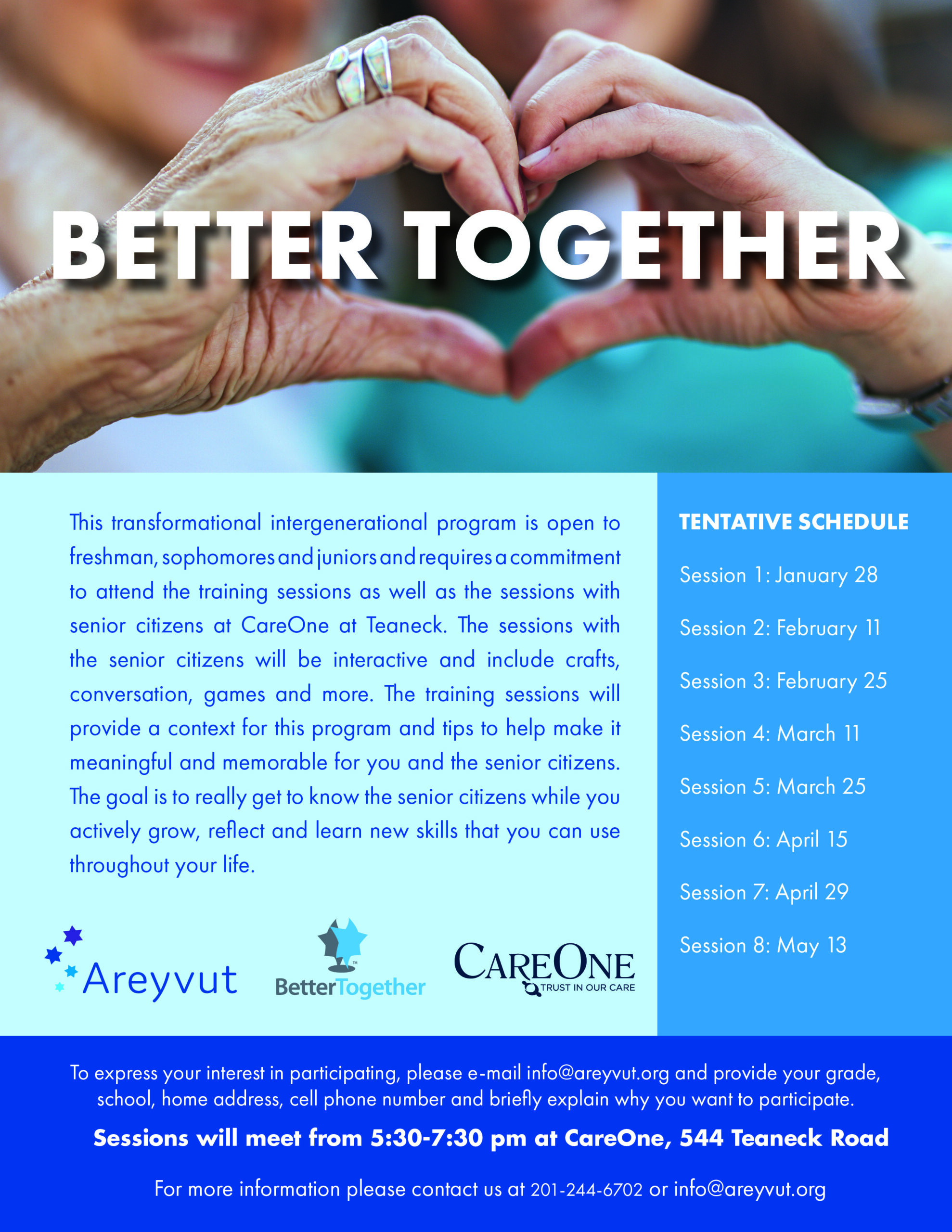 Areyvut 2026 Better Together Flyer | Areyvut